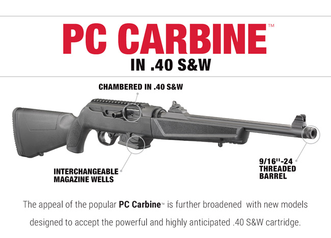 Ruger PCC now in .40S&W