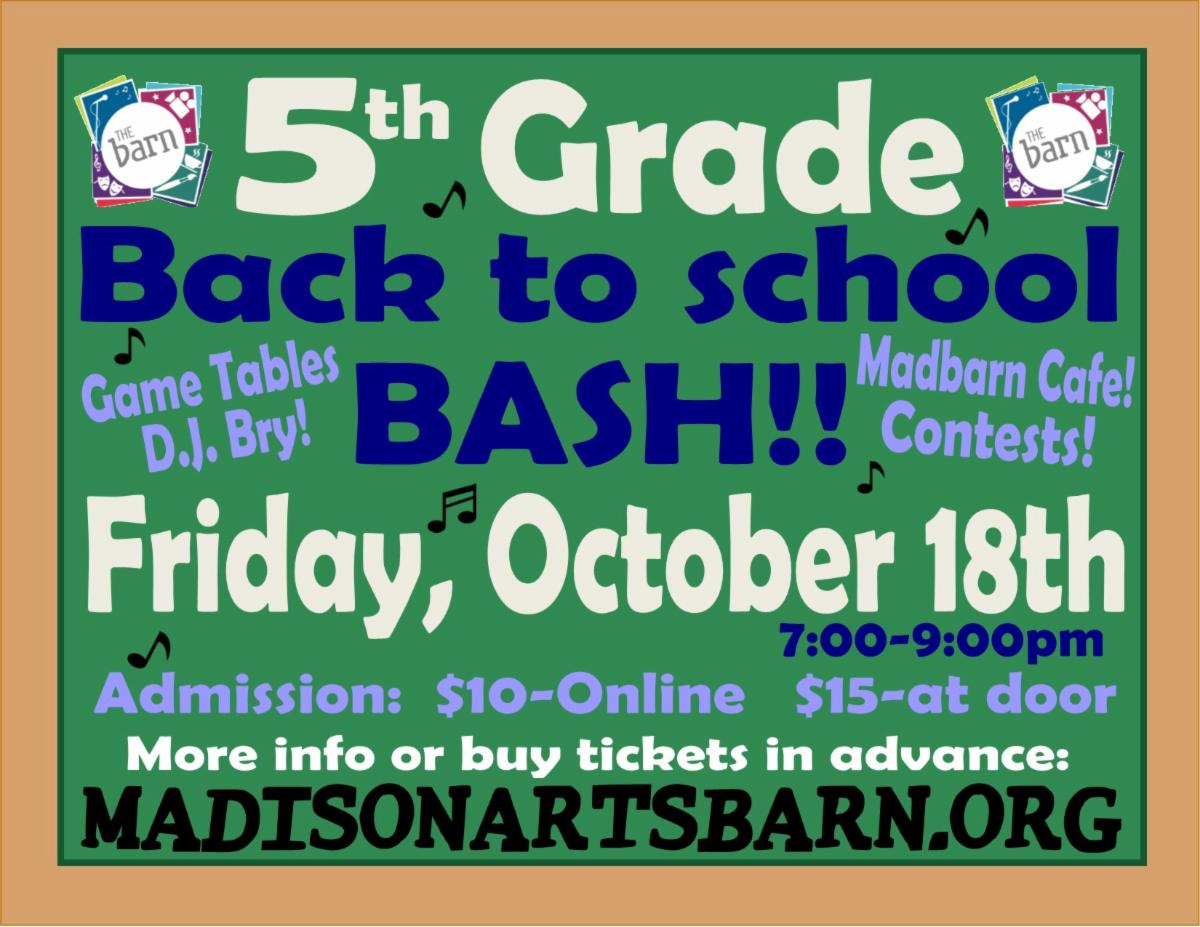 5th Grade Back To School Bash 5th Grade Back To School Bash