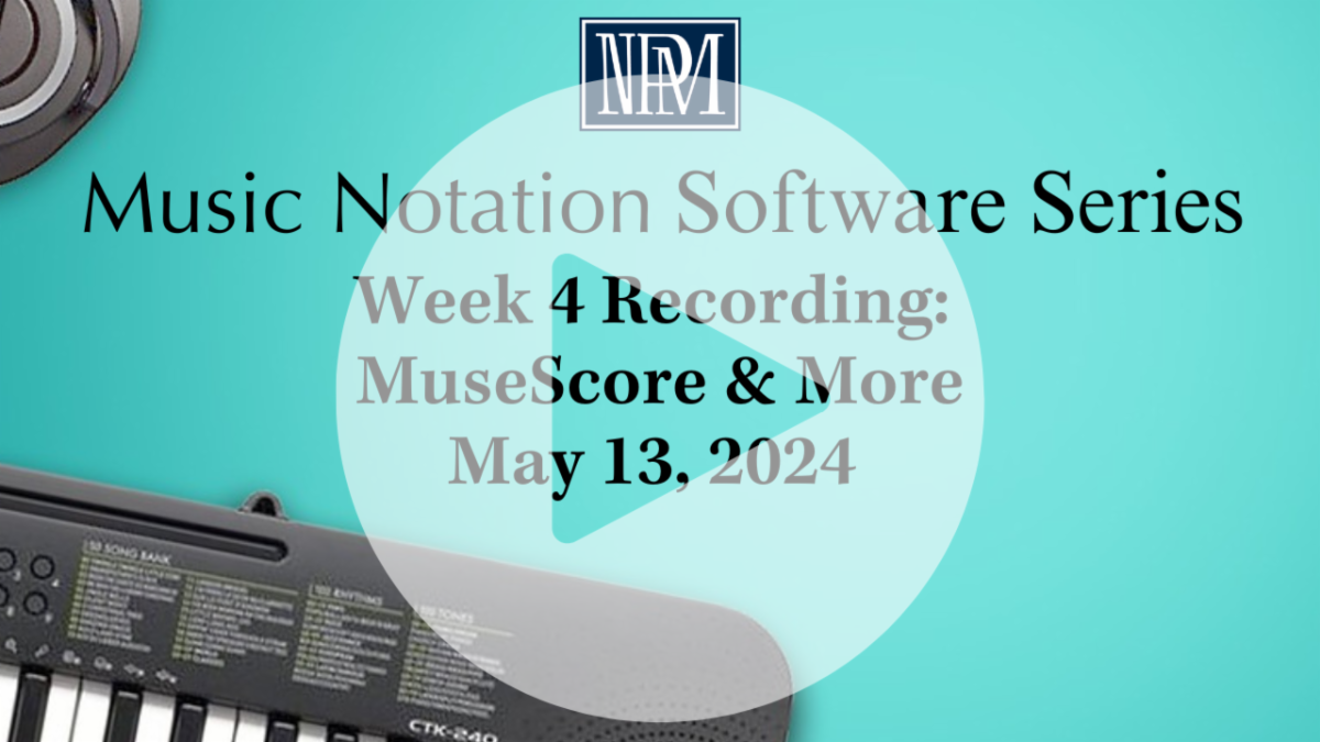 An Announcement in Music Notation Software