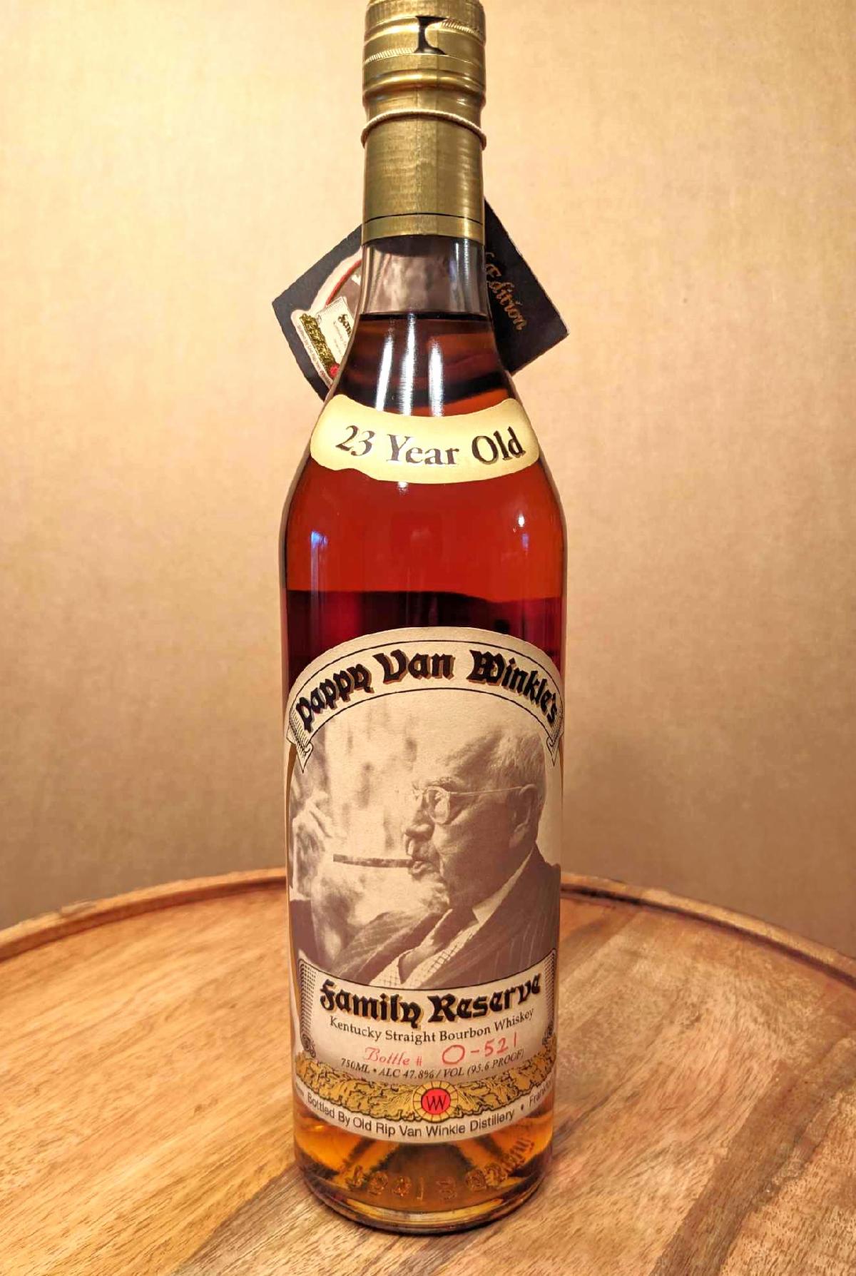 Pappy 23 year bourbon - SAAP January raffle