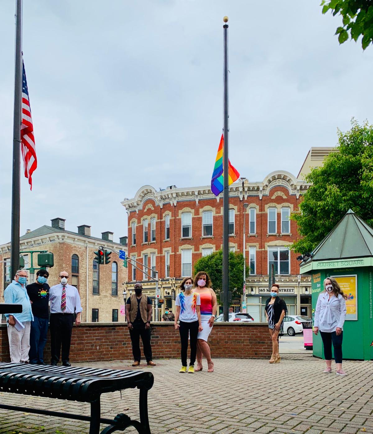 Pride Flag Raising at Market Square