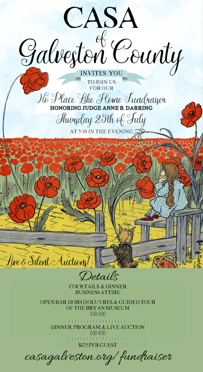 UPDATED - No Place Like Home Fundraiser for CASA - Honoring Judge Anne ...