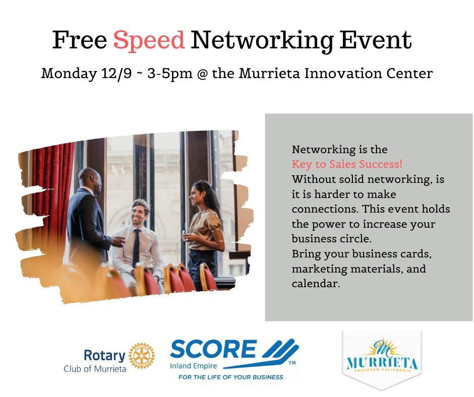FREE Speed Networking Event- SCORE IE
