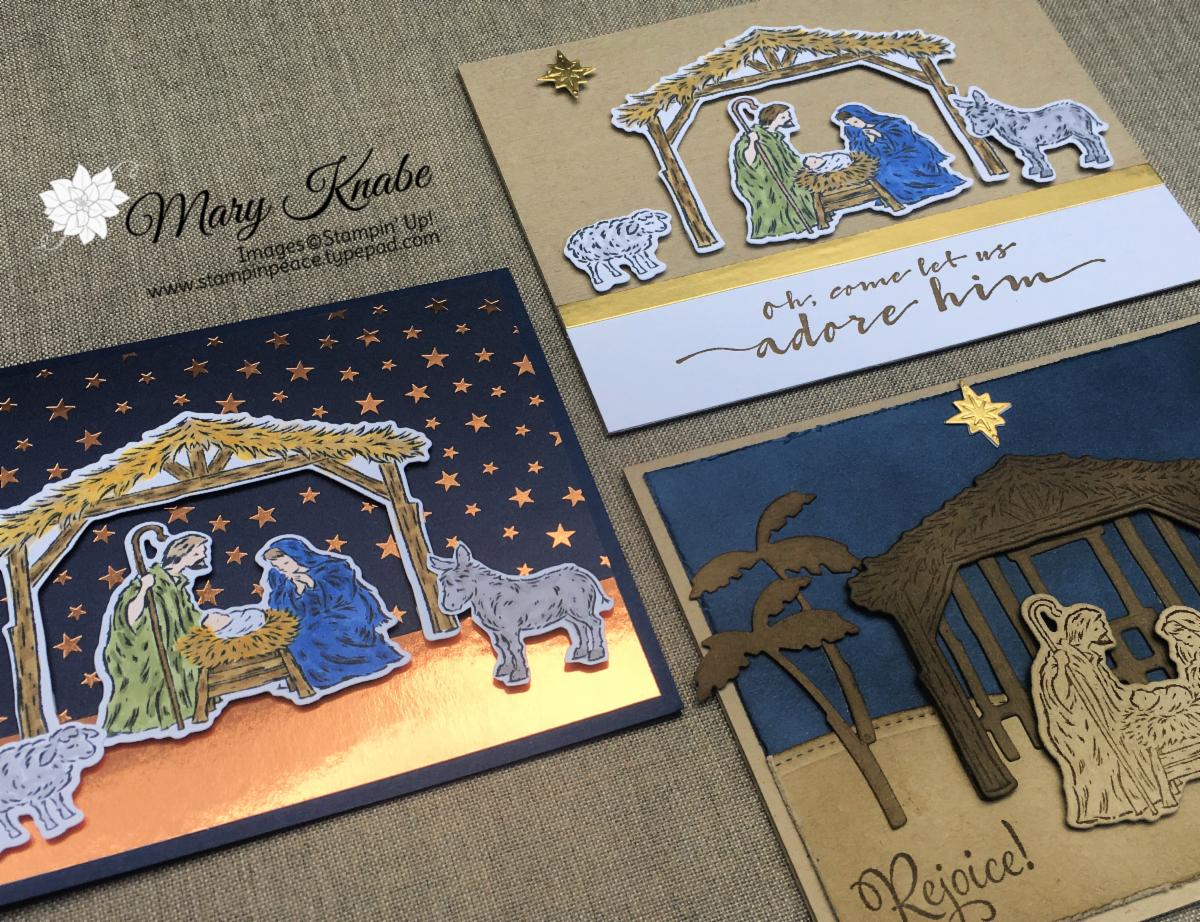 Peaceful Nativity Card Class to Go