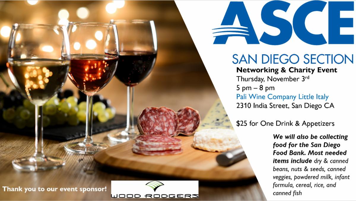 ASCE San Diego - November Networking and Charity Event