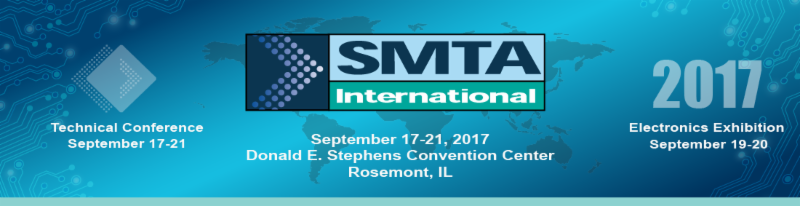 New Products and Equipment at SMTA International September 19-20, 2017 ...