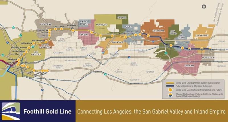 Measure M will fund the Foothill Gold Line to Glendora