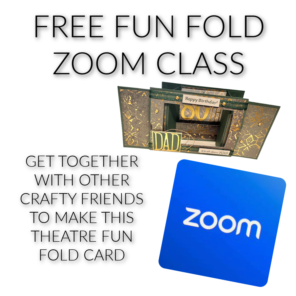 Free Fun Fold Friday 20th Jan 2023 Zoom Craft Class