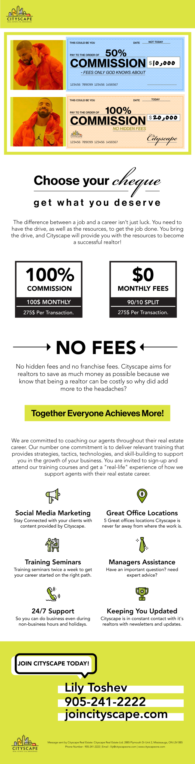 Your Commission cheque is ready