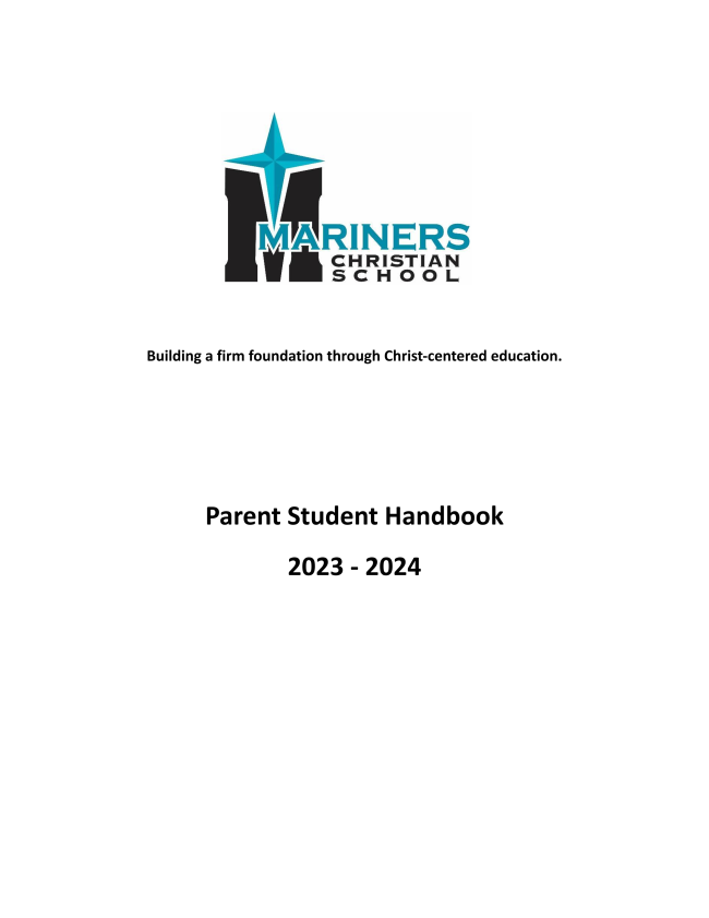 2023-2024 Parent Student Handbook