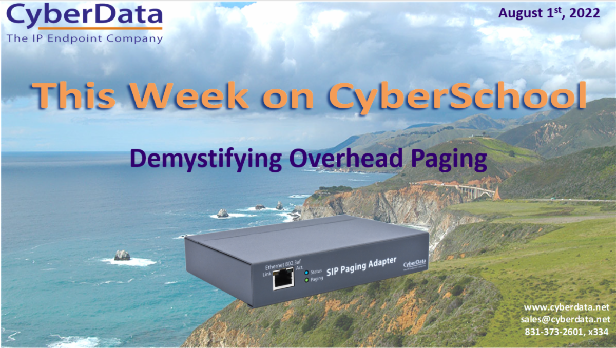 Take The Mystery Out Of Public Address Overhead Paging Systems