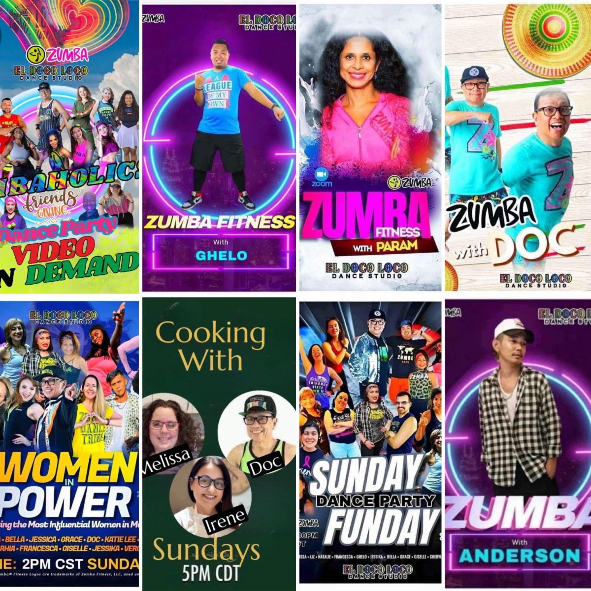 Sunday, December 22nd, Schedule for El Doco Loco Instructors
