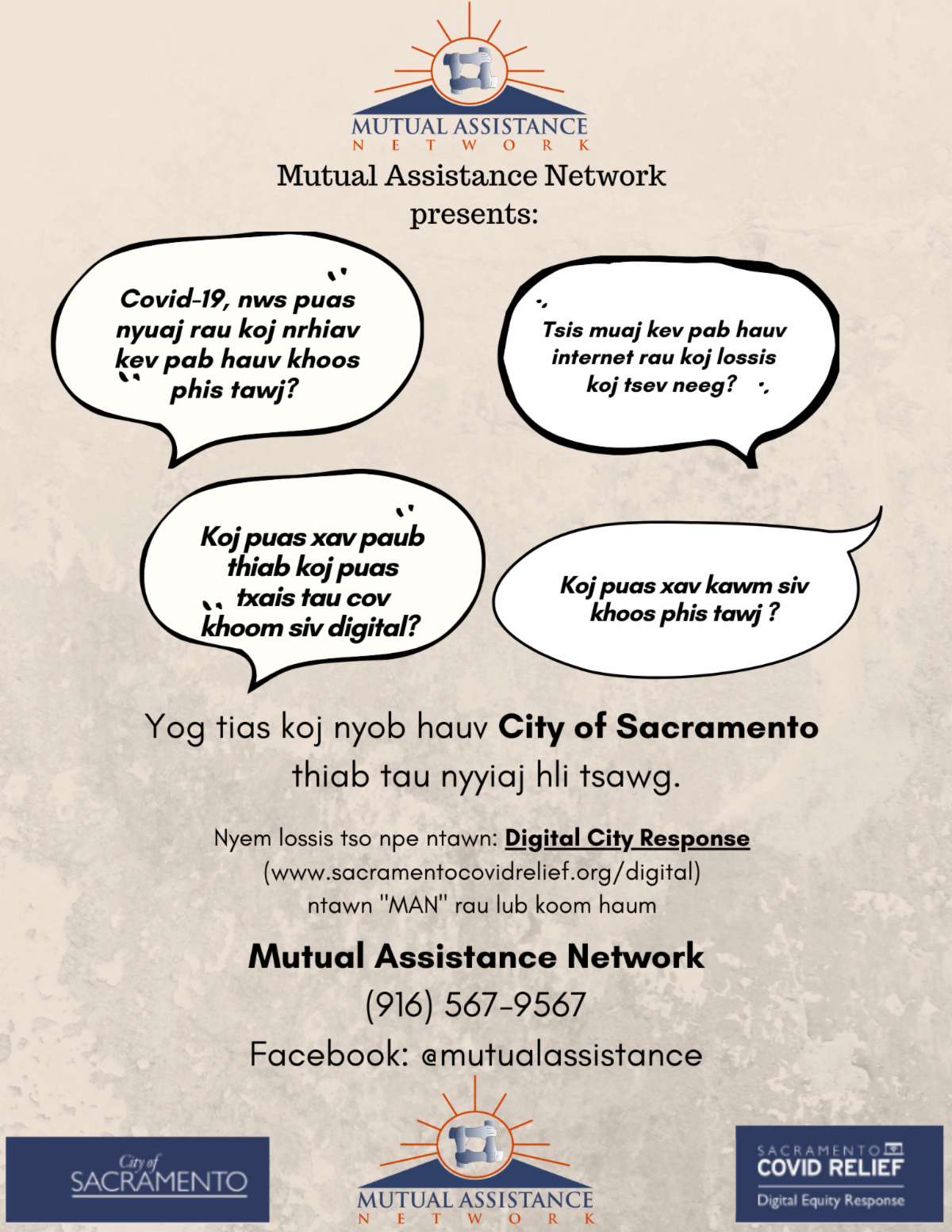 Mutual Assistance Network Monthly Newsletter - November 2020