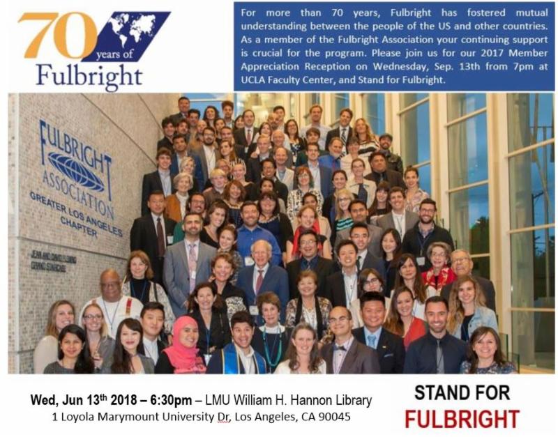 2018 Fulbright Association Member Appreciation Reception