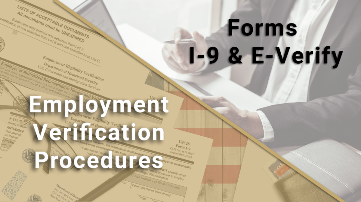Employment Verification Procedures: Form I-9 & E-Verify by Evelyn Pabon ...