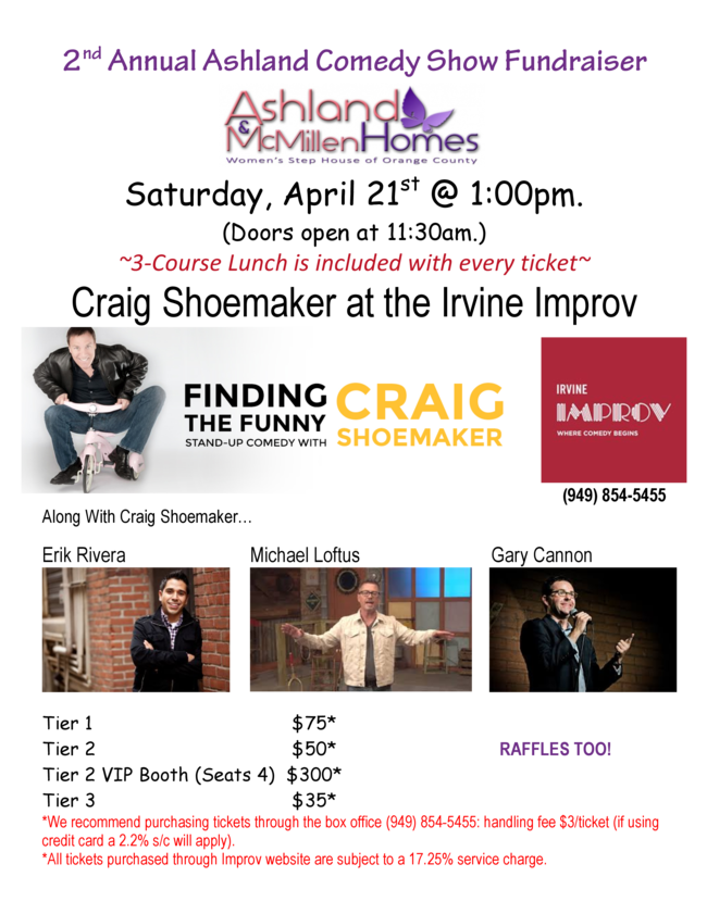 2nd Annual Ashland Comedy Show Fundraiser!