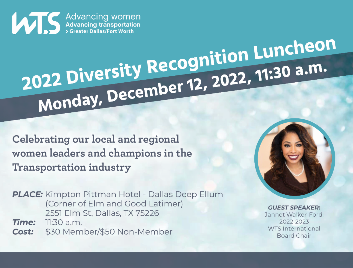 2022 WTS Diversity Recognition Luncheon featuring Jannet Walker Ford ...
