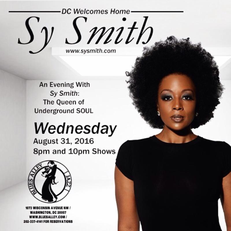 Sy Smith returns to DC's Blues Alley + brand new website!