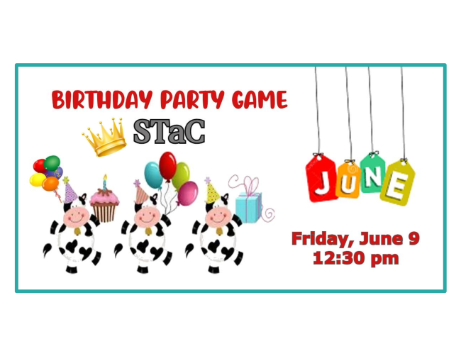 June Royal STaC Birthday Game - Friday, June 9