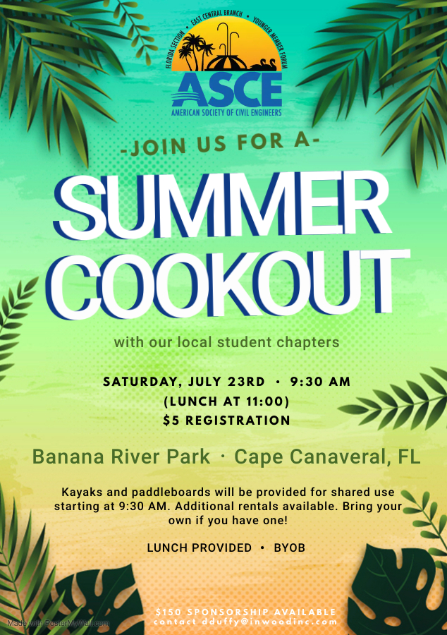 ASCE YMF and Student Joint Summer Cookout