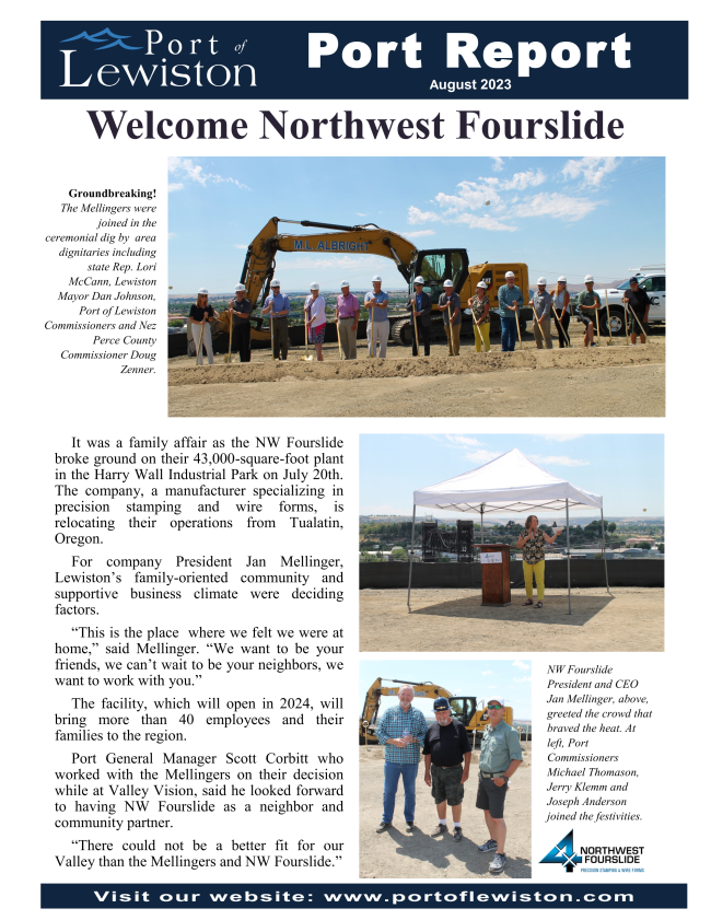 The latest news from the Port of Lewiston