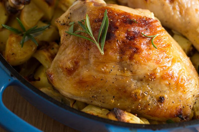 Orange Rosemary Roasted Chicken