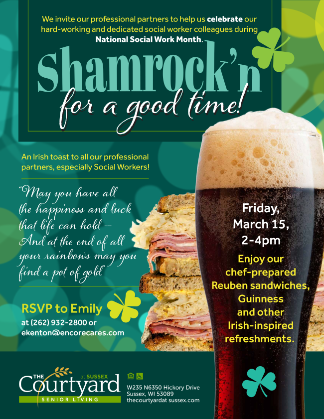 National Social Work Month Celebration at The Courtyard at Sussex