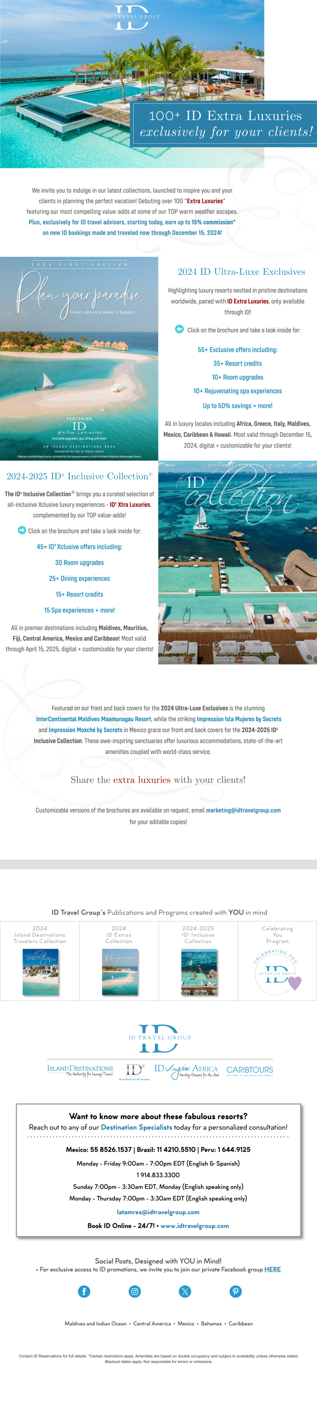 They’re back! 100+ ID Extra Luxuries + up to 15% commission for you!