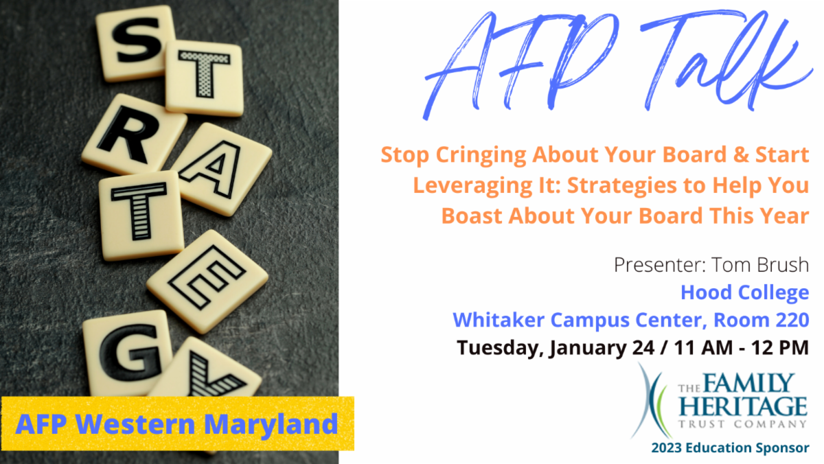 AFP Talk: Strategies for Successfully Utilizing Your Board